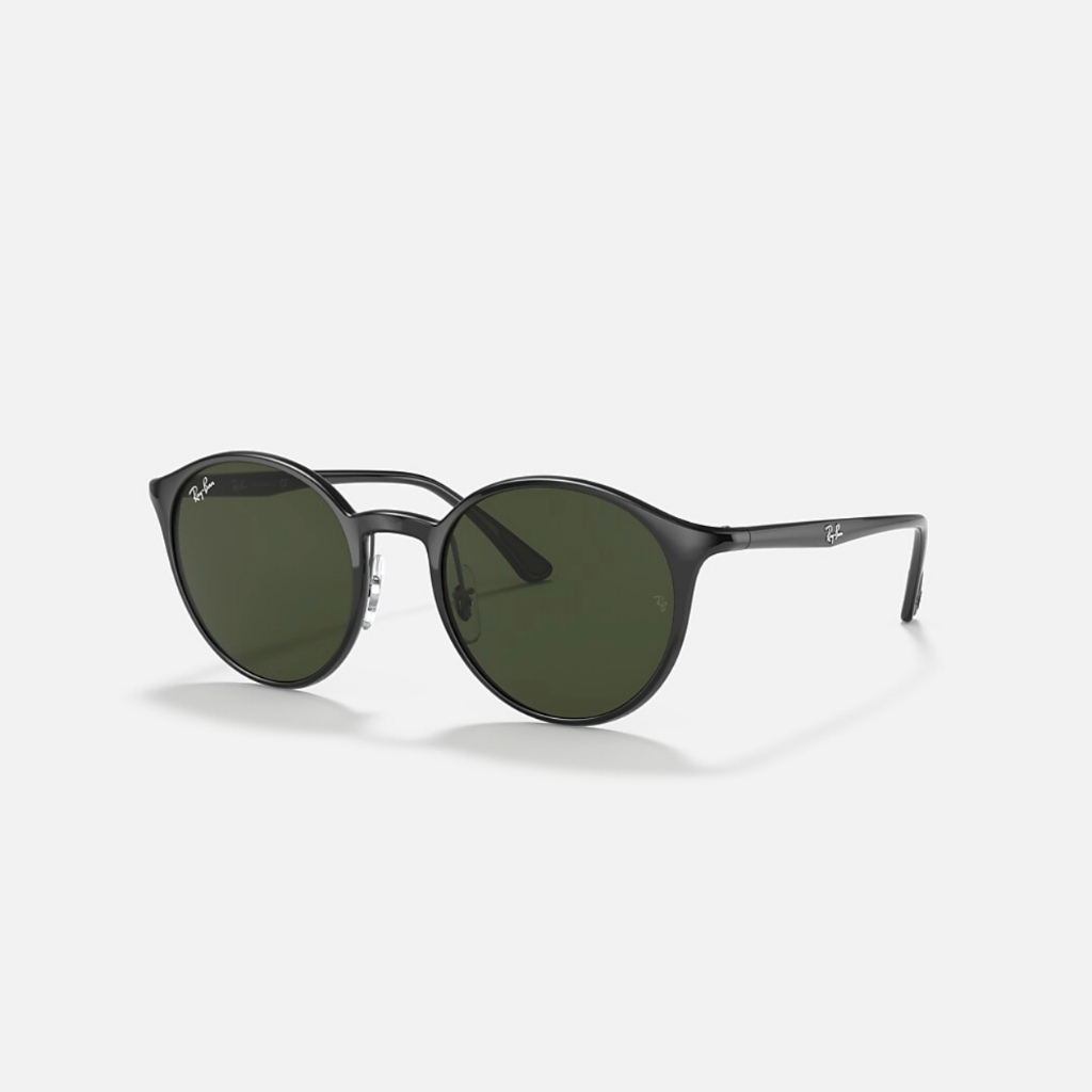 Ray-Ban 經典圓黑框太陽眼鏡 墨綠鏡片 RB4336 601/31 | 蝦皮購物