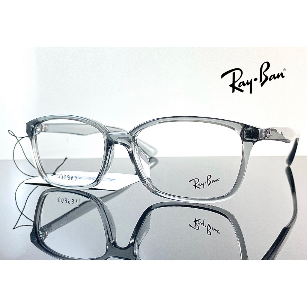 ☆高雄眼鏡站☆全新正品 Ray Ban RB7094D 8012 透明灰方形款(LUXOTTICA 原廠公司貨) | 蝦皮購物