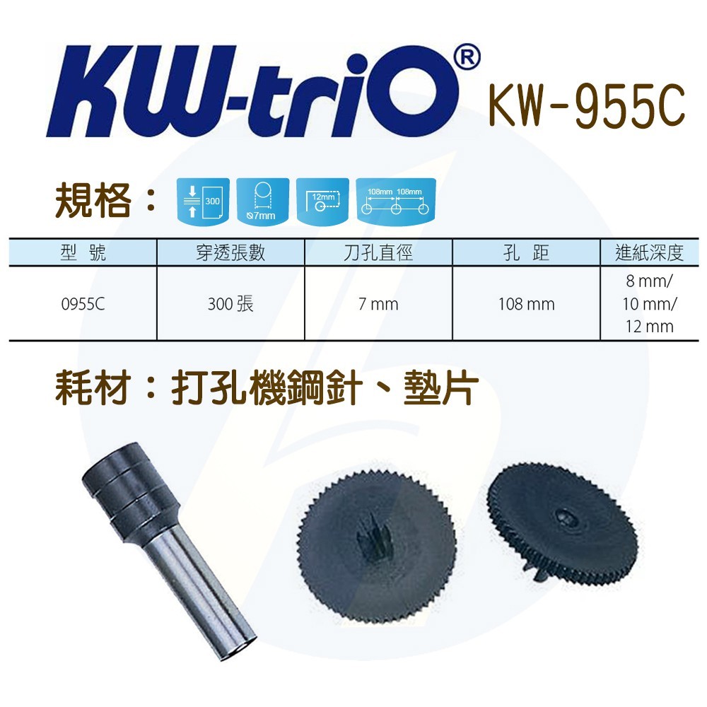 KW 替換鋼針 省力型打孔機 09550 0955C專用鋼針(單支入) | 蝦皮購物