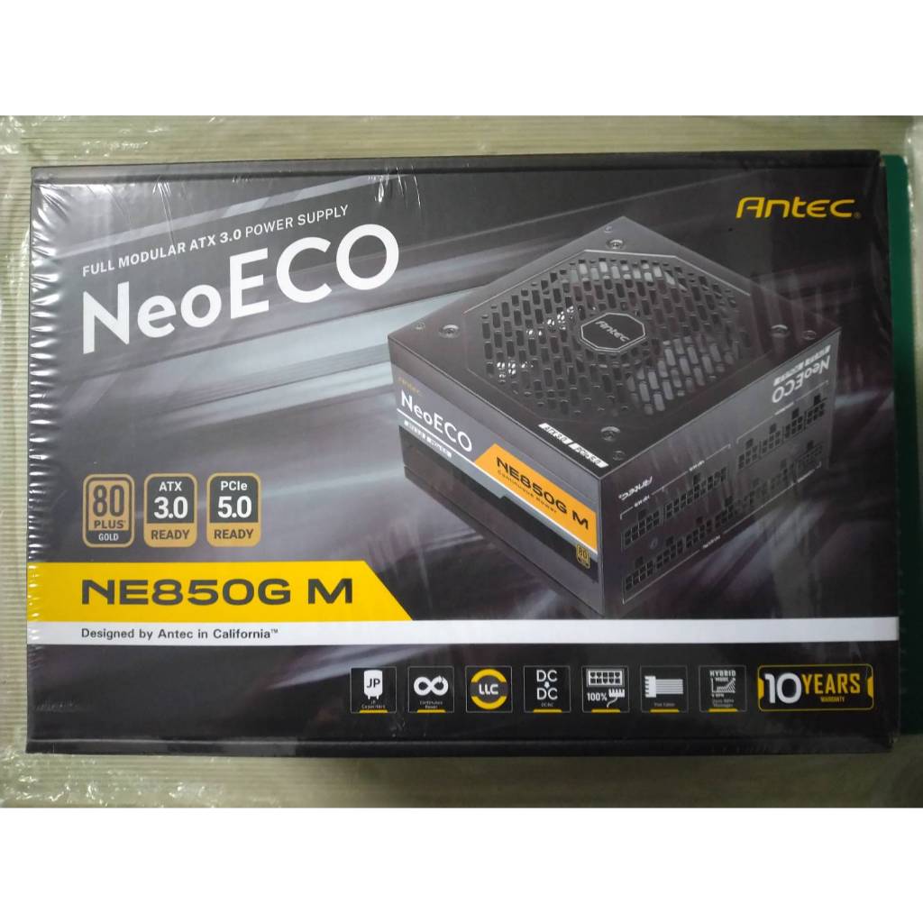 [全新未拆封] 安鈦克Antec NE850G M ATX3.0 850W金牌全模組PCIe5.0電源供應器(10年保) | 蝦皮購物