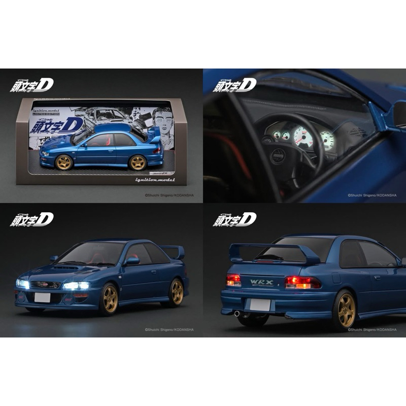 ⋯限量發光版⋯1/18 Ignition model SUBARU IMPREZA模型車(GC8.AE86.RX7) | 蝦皮購物