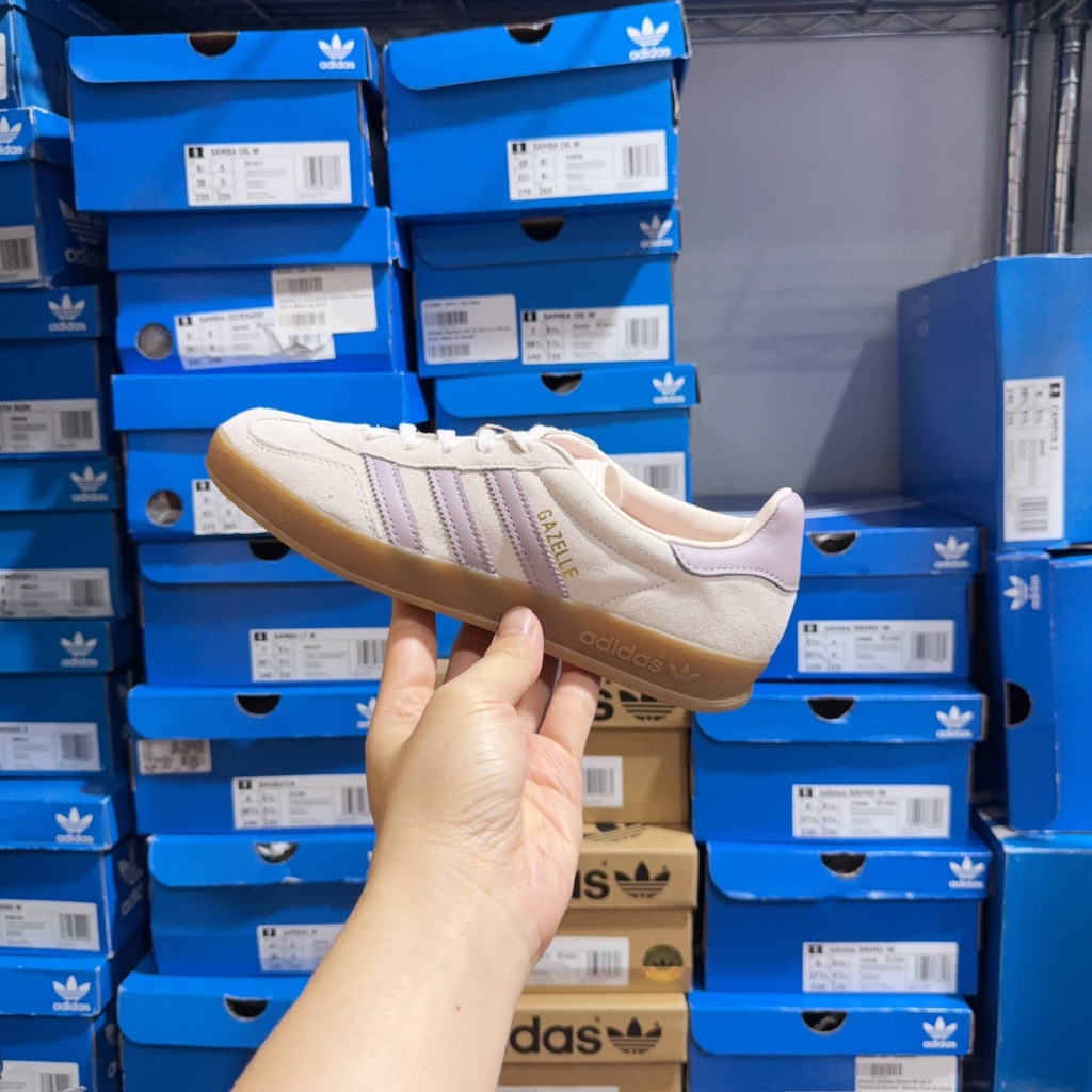 代購♦️2503 Adidas Gazelle Indoor 歐洲限定 芋泥奶油 奶油色 復古鞋 JI1037 | 蝦皮購物