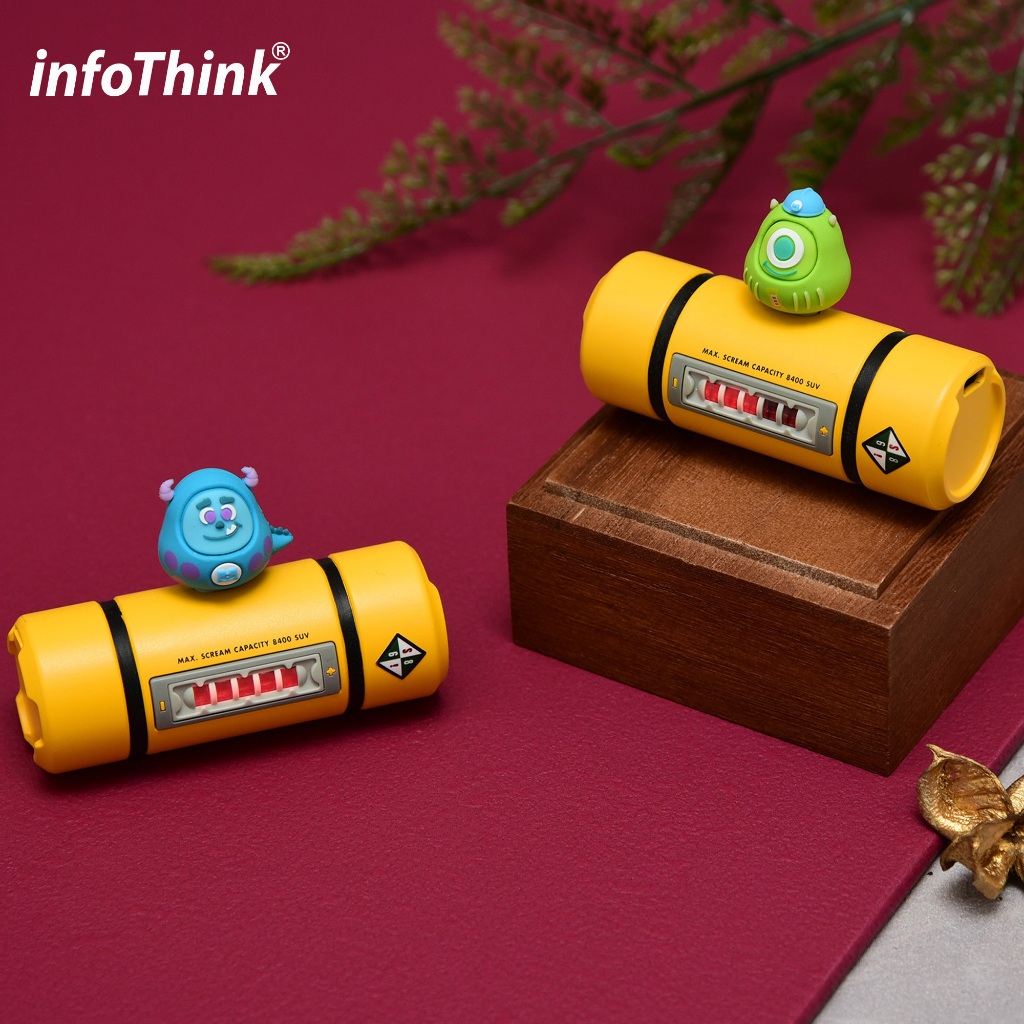 infoThink 毛怪福神 智慧快充口袋 行動電源 TYPE-C Lightning 耶誕禮物 交換禮物 大眼福神 | 蝦皮購物