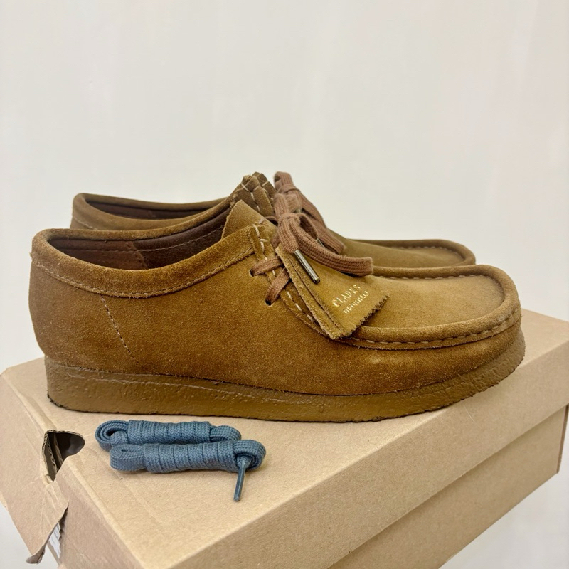 Clarks Original Wallabee/袋鼠鞋 經典款 深棕色uk7,5 26cm | 蝦皮購物