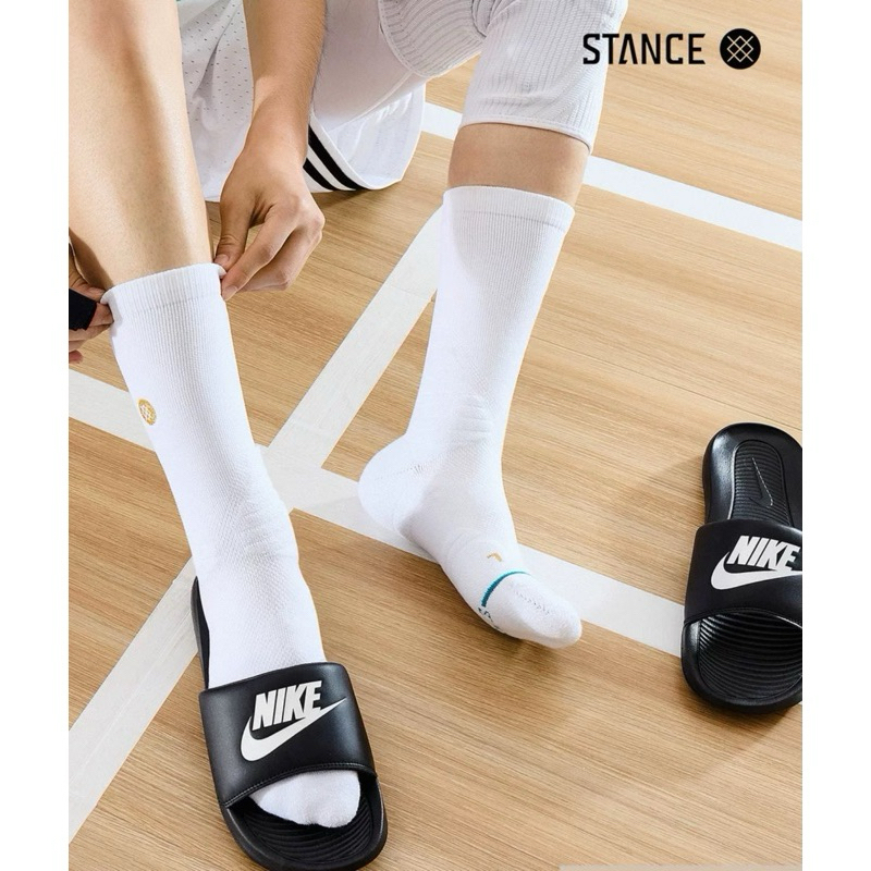 全新 吊牌 現貨 STANCE 559 基本款 白色 高筒 籃球襪 白金標 新款 feel100 L & M | 蝦皮購物