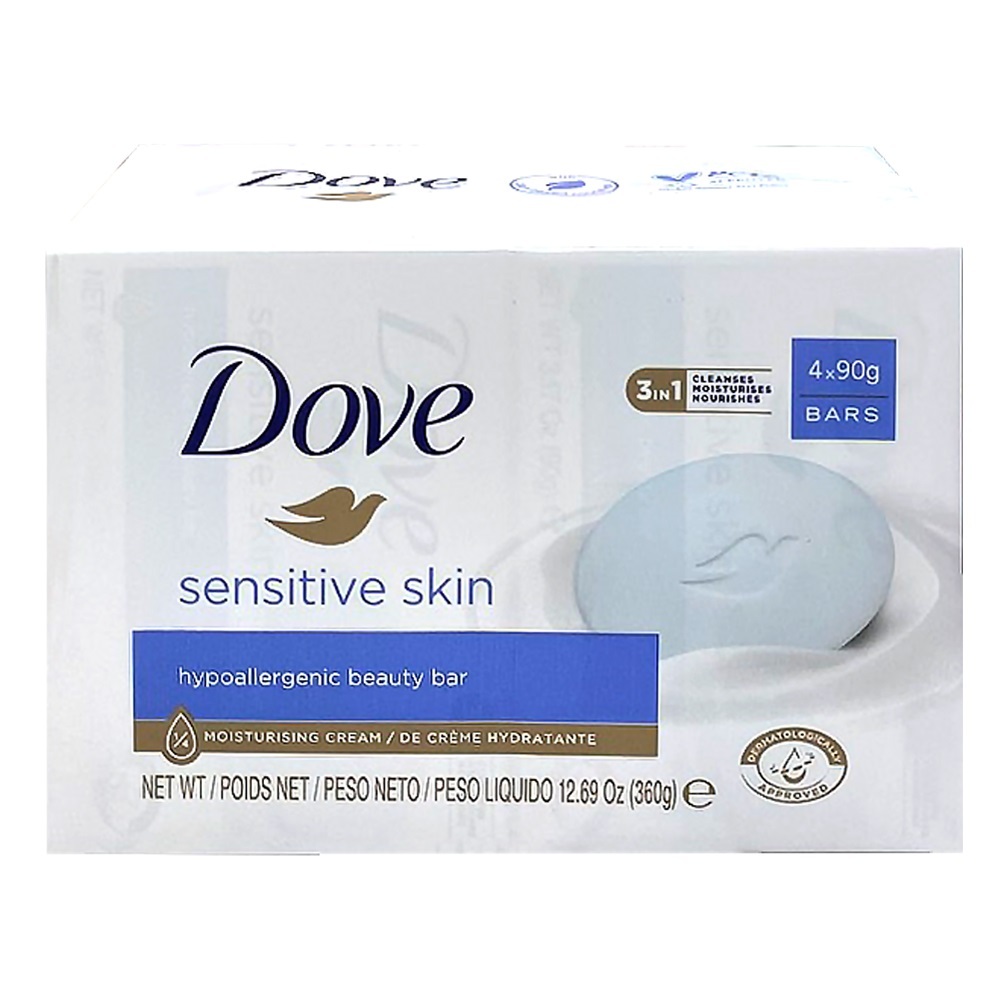 【Dove 多芬】乳霜滋潤香皂-敏感無香(90g*4/組)【兔雜tuzha】 | 蝦皮購物