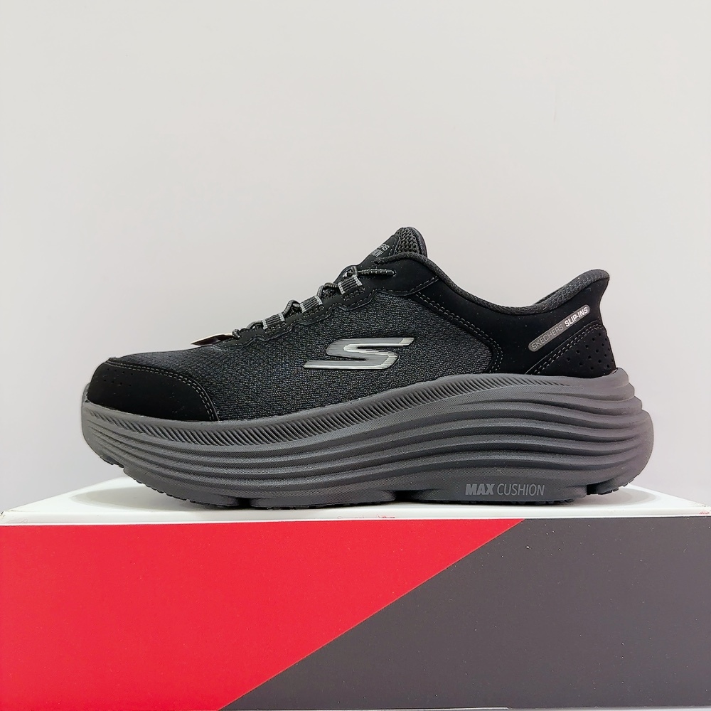 SKECHERS GO RUN MAX CUSHIONING ENDEAVOUR 女 緩震 慢跑鞋 129474WBBK | 蝦皮購物