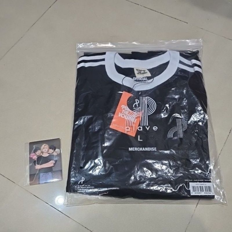 全新 官方 PLAVE PUTV 黑色 衣服 上衣 tshit 附吊牌團卡 | 蝦皮購物