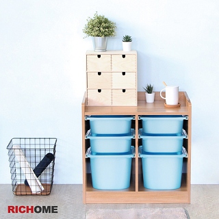 RICHOME 福利品 DR-219 凱特6格儲物收納櫃組 收納櫃 儲藏櫃 寵物家具 寵物櫃 玩具收納 收納盒 收納籃 | 蝦皮購物
