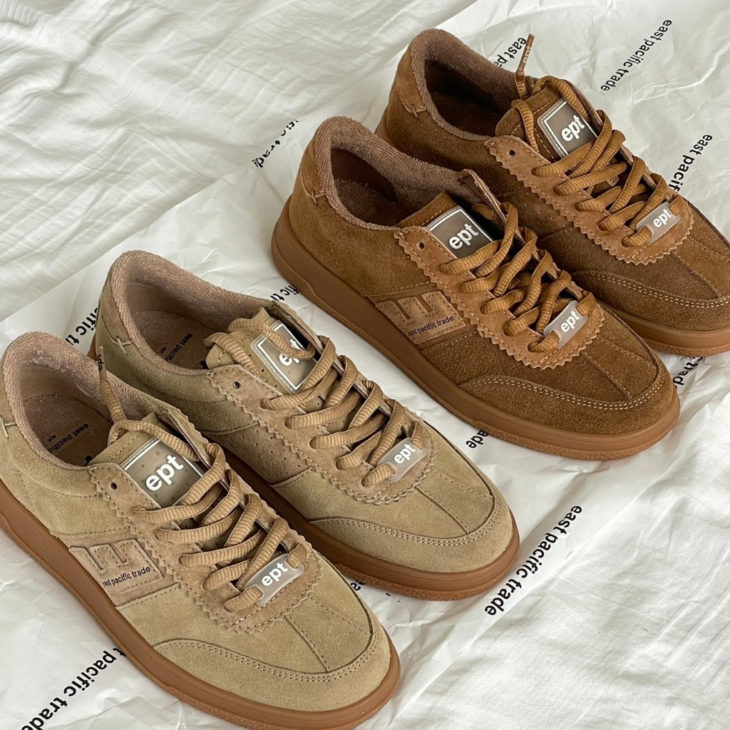 🇰🇷 韓國KKOBA 現貨 快速出貨 EPT 德訓鞋 SANTOS TAN BEIGE 板鞋 運動鞋 鞋子 休閒鞋 | 蝦皮購物