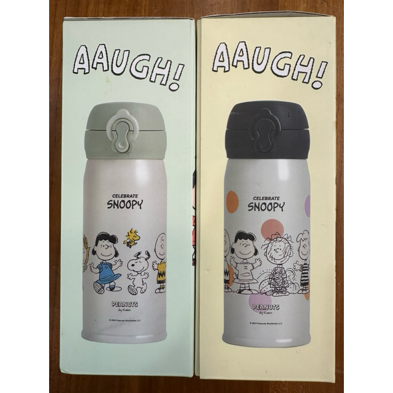 🔥現貨秒出 全新 PEANUTS 正版授權(有盒雷標） MINISO 320ml 史努比Snoopy 304不銹鋼保溫杯 | 蝦皮購物