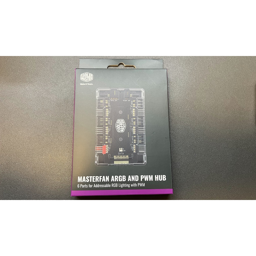 Cooler Master酷碼 MasterFan ARGB PWM HUB 1分6 Port 集線器 磁吸式 SATA | 蝦皮購物