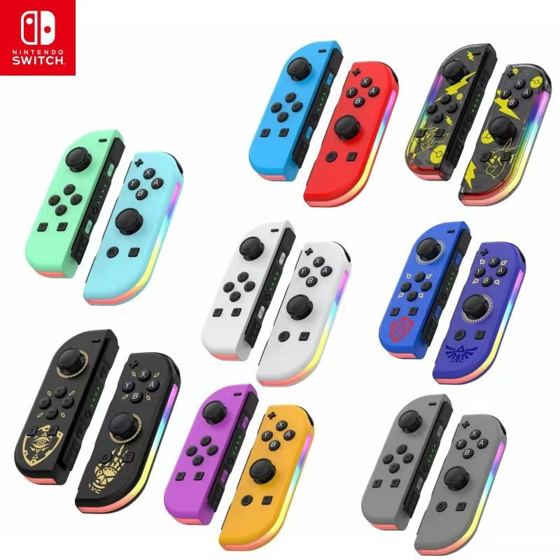現貨下殺 Switch NS左右joycon RGB燈光手把 無線藍牙控制器 日版體感 震動喚醒連發 左右手把 黑神話悟 | 蝦皮購物