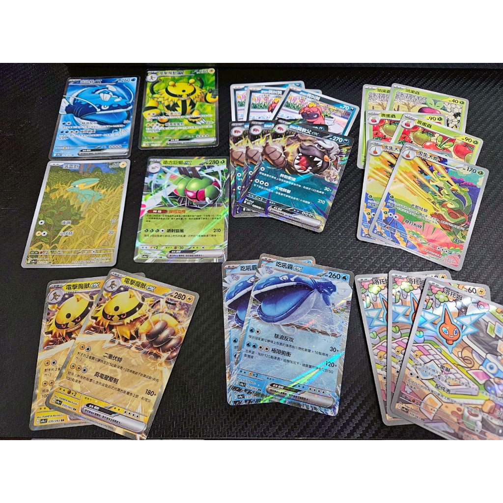 中文版 現貨 AR SR RR 吃吼霸 電擊魔獸 遠古巨蜓 落雷獸 蜜集大蛇 洛托姆 派帕的獒教父 PTCG EX | 蝦皮購物