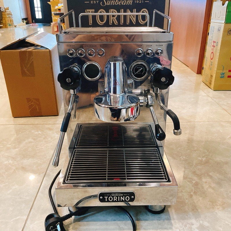 [現貨]二手半自動咖啡機Sunbeam PU8000 Torino（咖啡機+磨豆機）220V，部分功能需維修 | 蝦皮購物