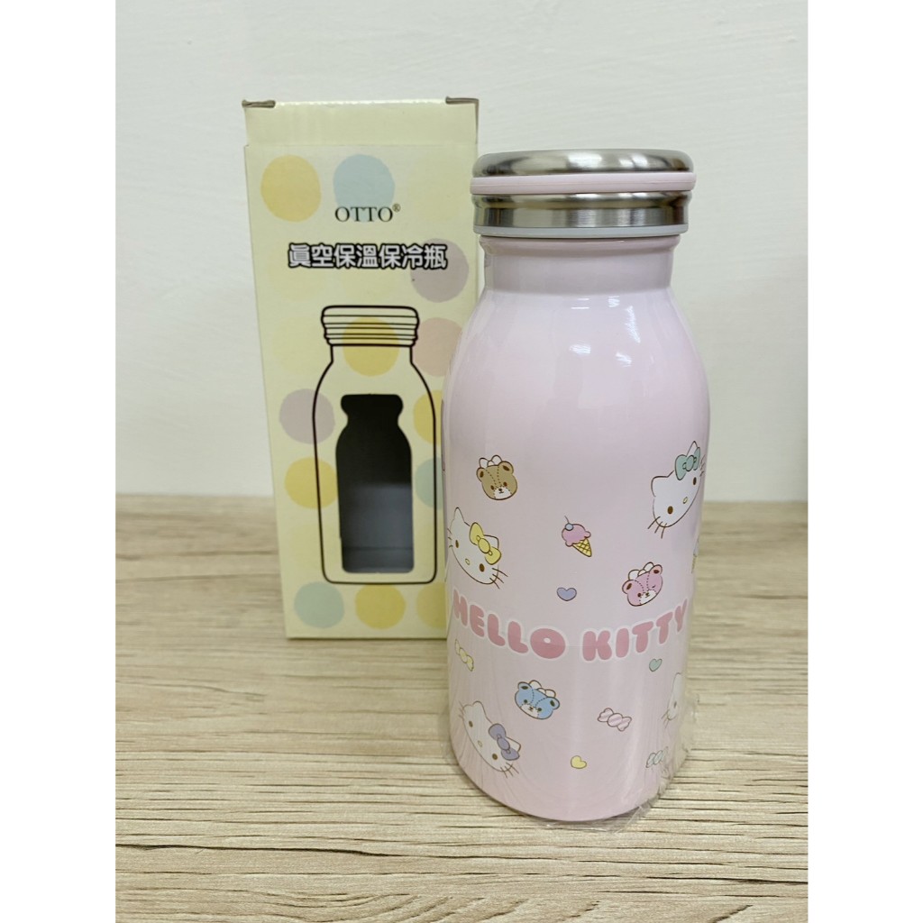 全新未使用 快速出貨 繽紛 HELLO KITTY 真空 保冷 保溫 水壺350ml 牛奶瓶造型保溫杯 保溫瓶 | 蝦皮購物