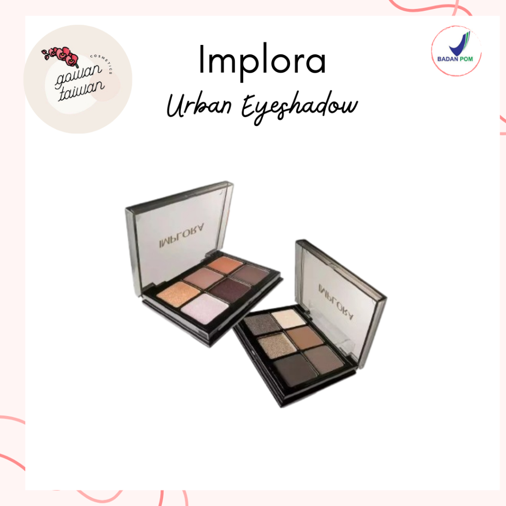 Implora Urban Eyeshadow Palette Pigmented Long Lasting | 蝦皮購物