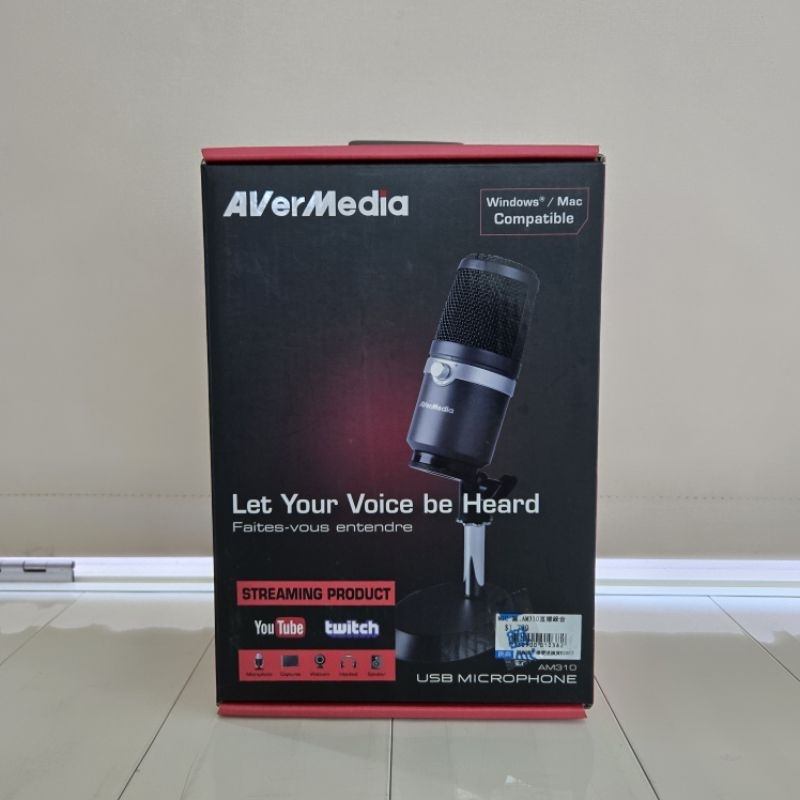AVerMedia 圓剛 AM310 麥克風 未附USB線 近全新 | 蝦皮購物