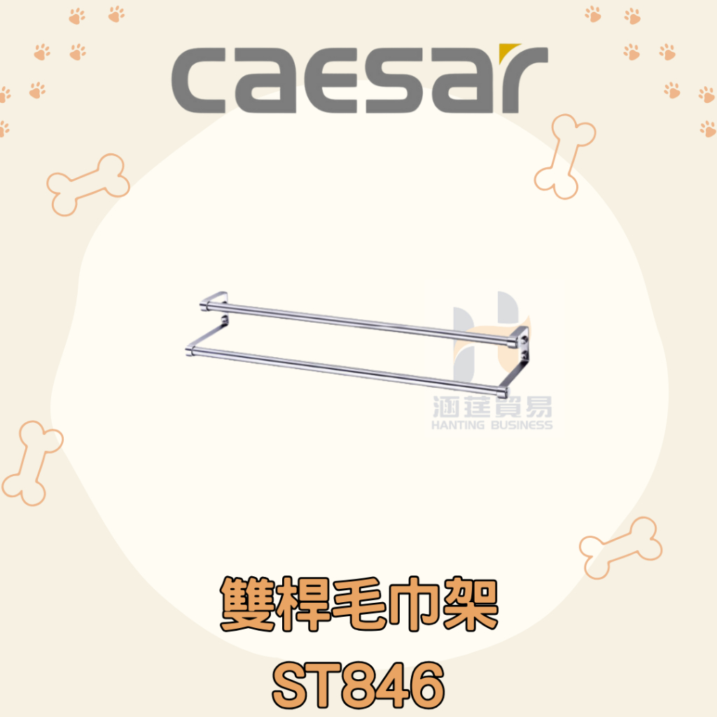 凱撒 CAESAR ST846 雙桿毛巾架 架子 浴室 毛巾 | 蝦皮購物