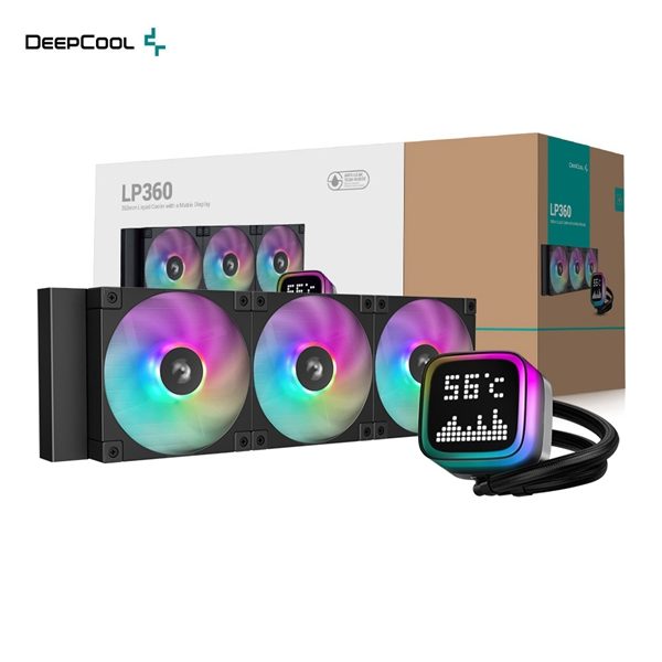 DEEPCOOL九州風神 LP360 黑/水冷散熱器/串接風扇/點陣螢幕/5代水泵 | 蝦皮購物