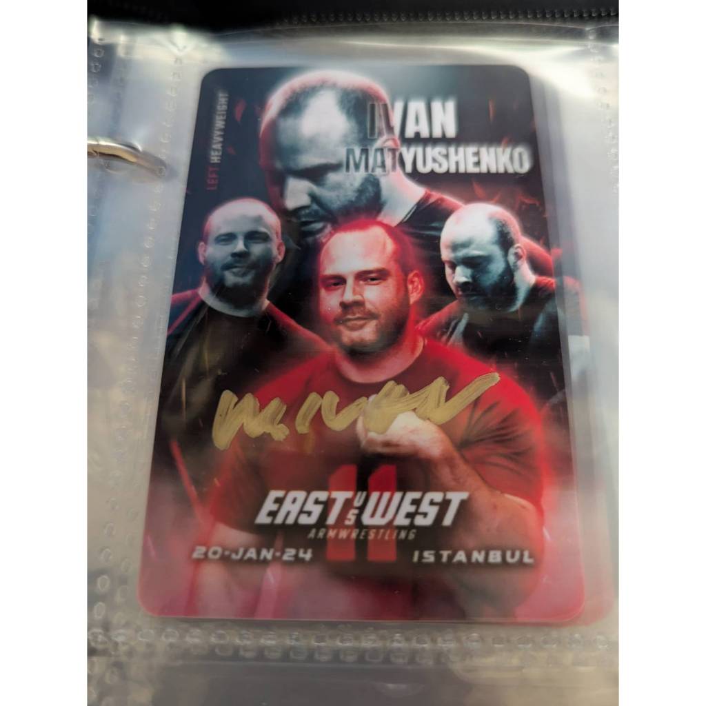 神探賣場-East vs West 11 Ivan Matyushenko Arm 腕力 運動員 明星 簽名卡 | 蝦皮購物