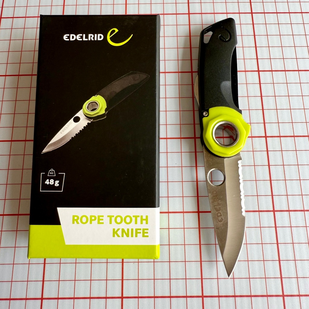 【隔壁山友】現貨+發票 Edelrid Rope Tooth Knife 割繩摺刀 割繩刀 割繩 攀岩 溯溪 | 蝦皮購物