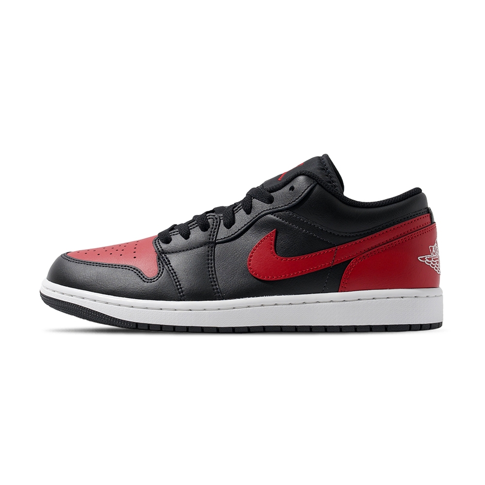 Nike Air Jordan 1 Low 男 黑紅 透氣 AJ1 運動 一代 喬丹 低筒 休閒鞋 553558-067 | 蝦皮購物