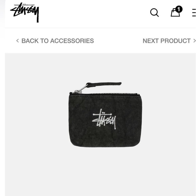 代購STUSSY CANVAS COIN POUCH零錢包 拉鍊 錢包 皮夾 潮流 街頭 洗舊 黑色 | 蝦皮購物