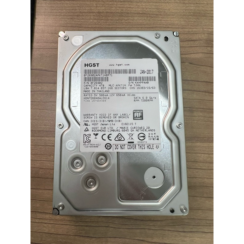 日立 HITACHI HGST 4TB NAS硬碟（升級Nas換下） | 蝦皮購物
