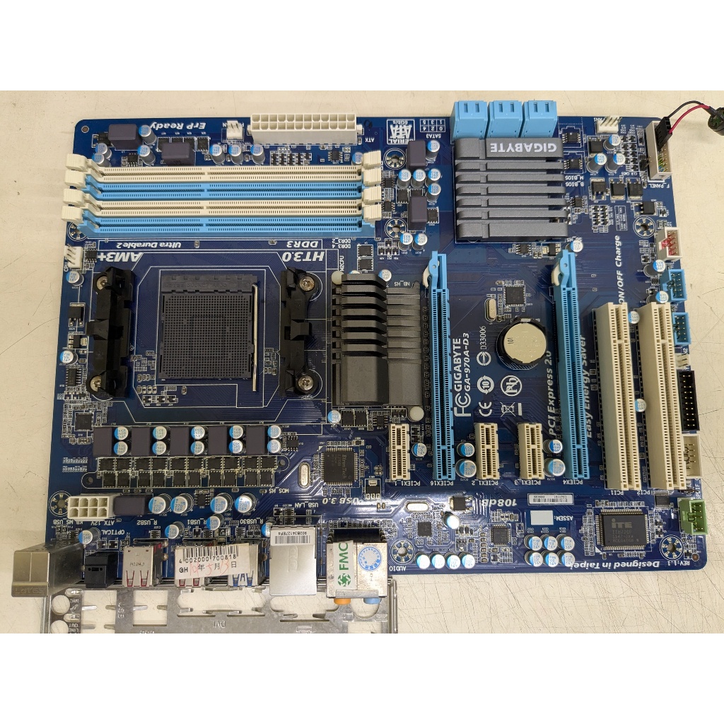 技嘉 GA-970A-D3 主機板 / AM3+ / DDR3 / 含擋板 二手良品 大板 $699元 | 蝦皮購物