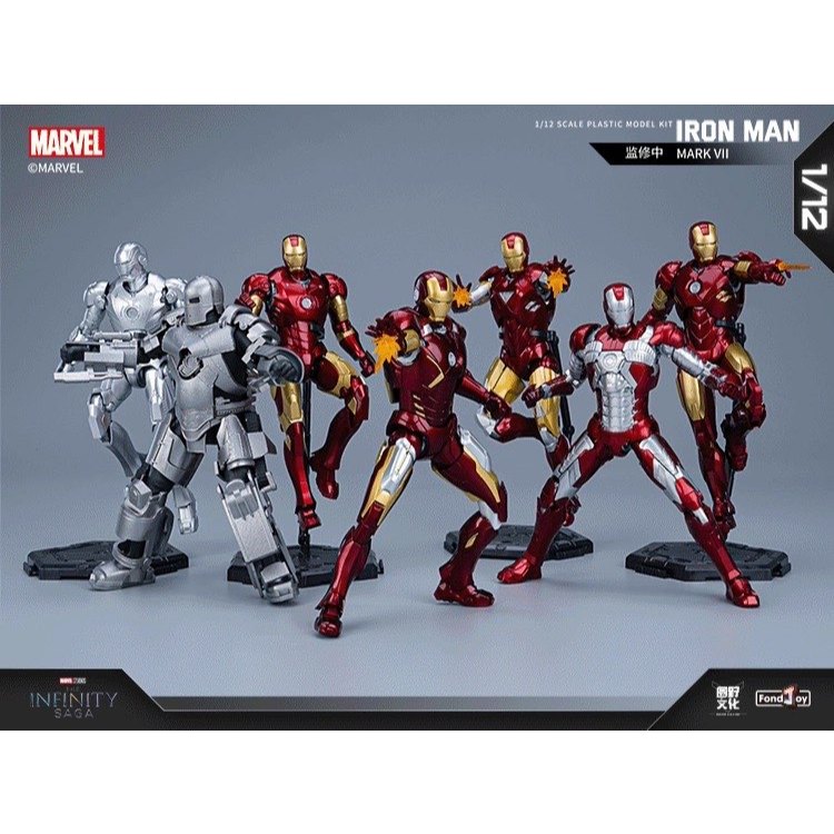 Shen_toys 4月預購FondJoy 泛樂 銳拚系列 1/12 鋼鐵人MK1~MK7 MK42 MK43 組裝模型 | 蝦皮購物