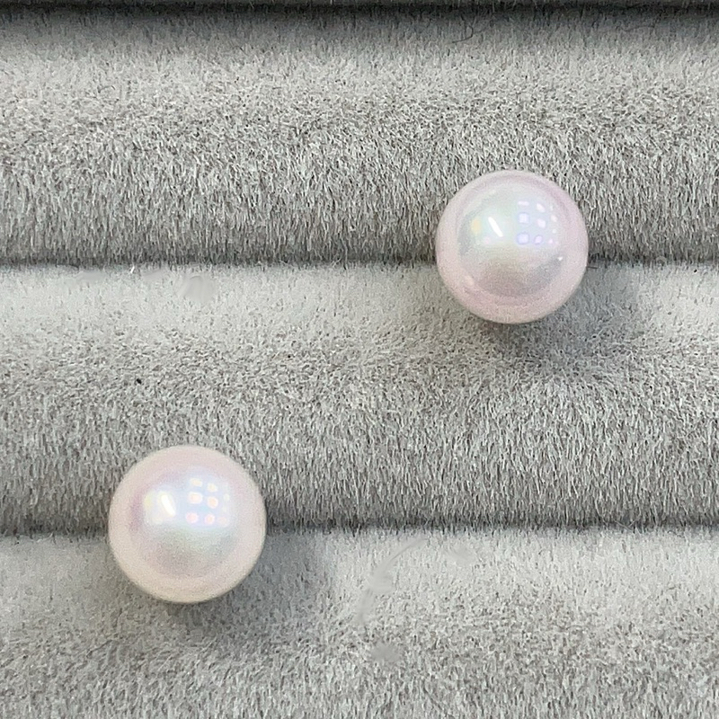 [台中金翡珠寶工廠]HK61全新品～天然4.5~5mm真珠10K耳環 | 蝦皮購物