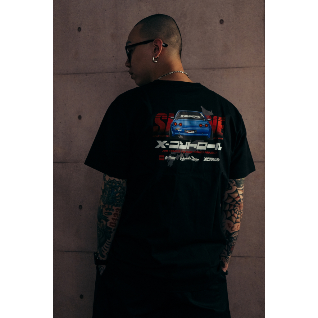 XCTRL x Gokuraku 極楽聯名JDM SKYLINE短T-黑 | 蝦皮購物