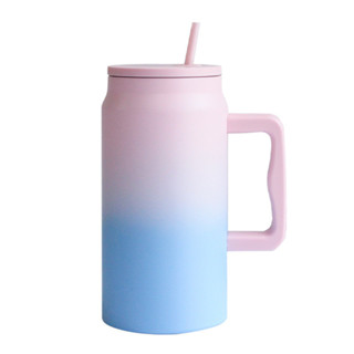 Hot 50OZ 大容量水瓶帶吸管 1500ml 巨型 304 不銹鋼熱水瓶冷冰水杯YangDe | 蝦皮購物