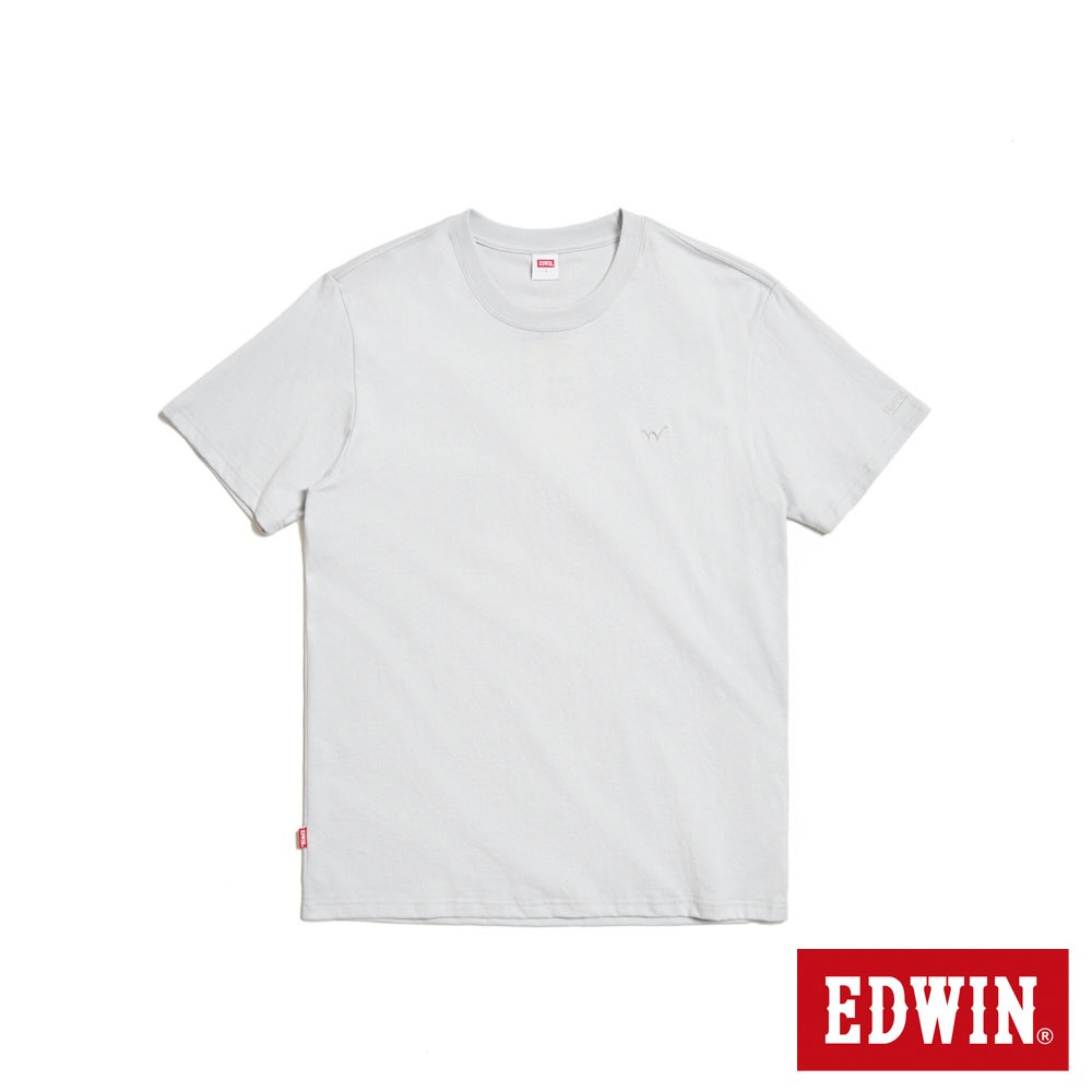 EDWIN 男款 精緻素色短袖T恤(淺灰色) | 蝦皮購物