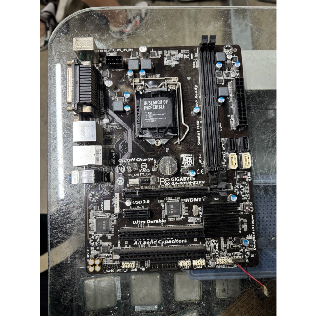 技嘉 H81M-S2PH 1150 腳位 DDR3 H81 晶片 無擋版 升級換下 | 蝦皮購物
