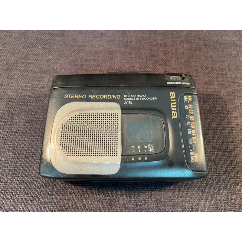 日本製 aiwa 型號HS-JS145 收音機功能正常 卡帶無法使用 當零件機出售 能接受者再購買 | 蝦皮購物