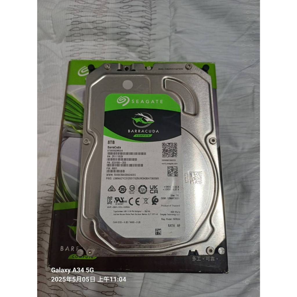 Seagate 希捷 8TB 8T 硬碟 (已過保) ST8000DM004 | 蝦皮購物