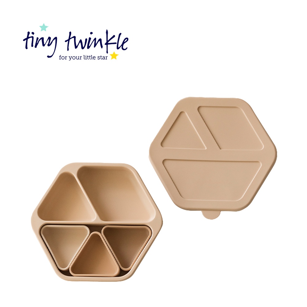 Tiny Twinkle 美國 安心矽膠分隔餐盤 吸盤式 附蓋 兒童餐具 兒童餐盤【YODEE優迪】 | 蝦皮購物
