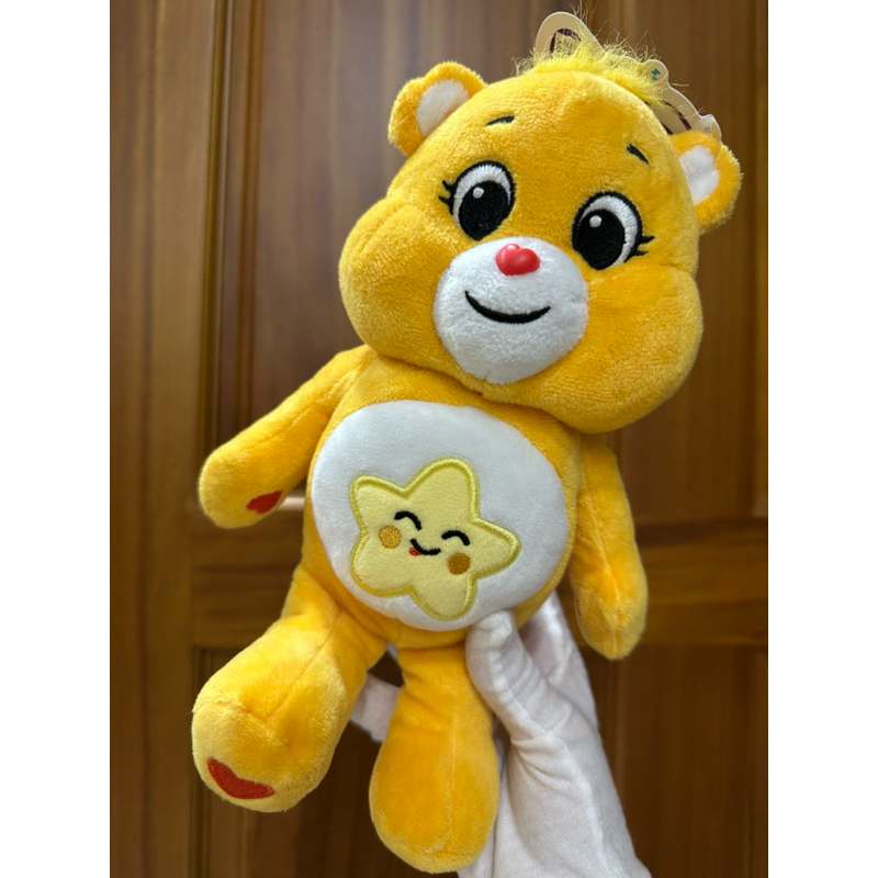 （全新）正版授權 Care Bears 美國basic fun 快樂熊 小25cm 黃色熊 彩虹熊 玩偶 熊熊 娃娃 | 蝦皮購物