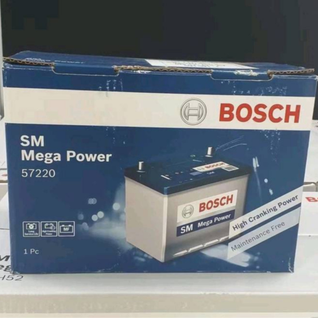德國品牌-Bosch (博世)】57220 SM 全新 免加水 原廠汽車電瓶 免運 | 蝦皮購物