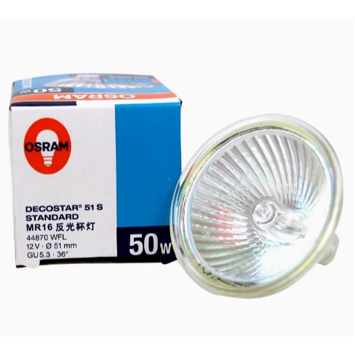 OSRAM 歐司朗 MR16 44870 WFL 12V 50W 鹵素杯燈 (加防爆玻璃抗UV) | 蝦皮購物