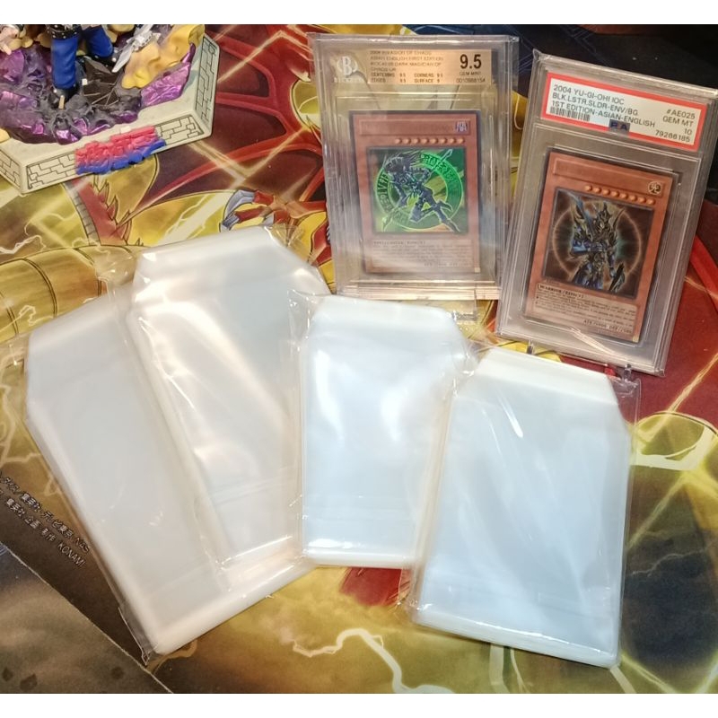 (鑑定卡保護套) PTCG PSA BGS ARS 35PT 磁吸式 卡夾 透明袋 卡套 加寬型 保護套 遊戲王 自黏式 | 蝦皮購物