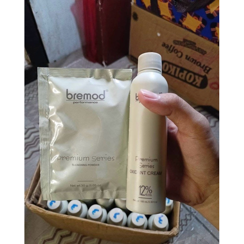 Bremod Premium Bleaching Powder w/12% Oxidizer | 蝦皮購物