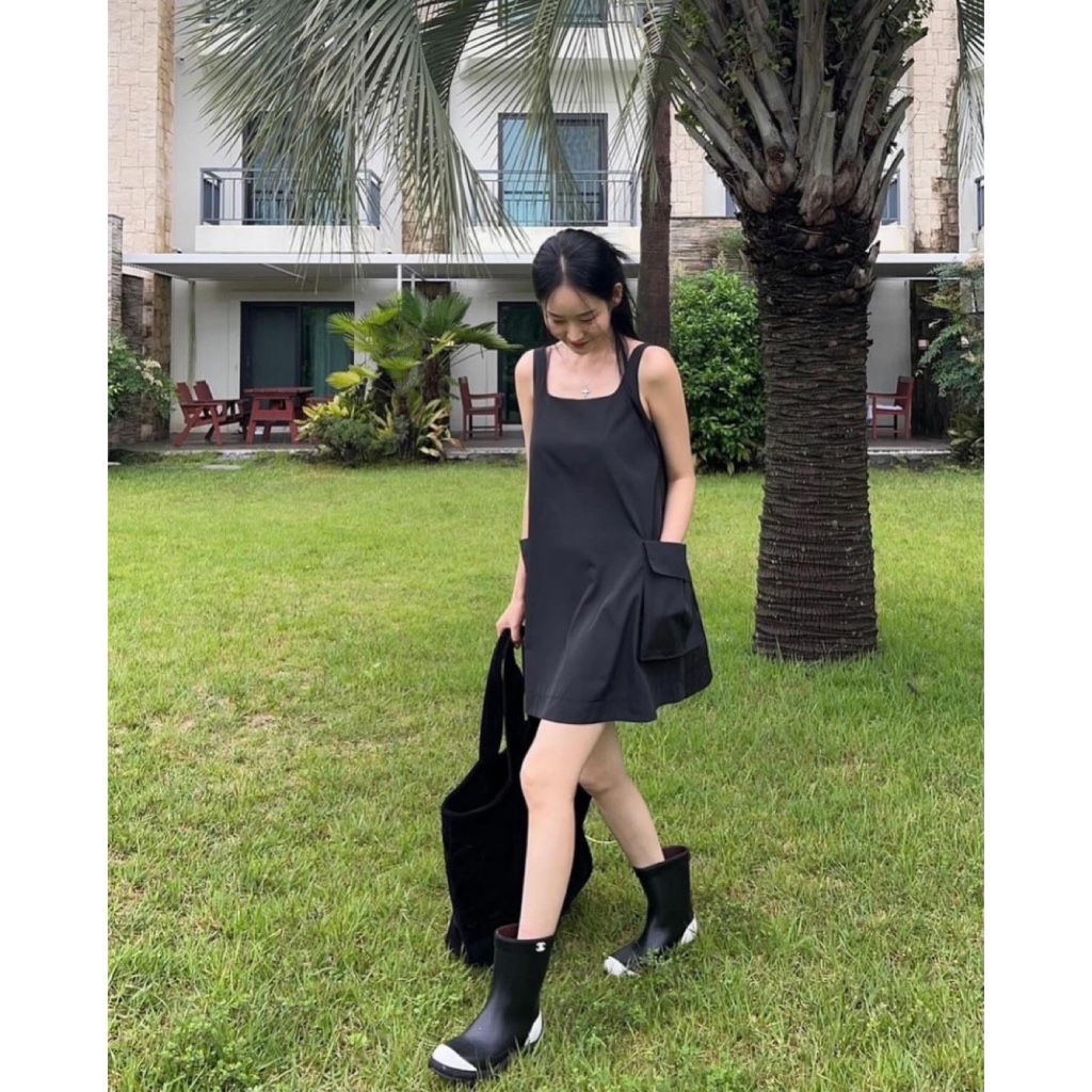 Y2 style ️大口袋背帶小洋裝背帶裙u ️Y2style歐美設計款韓版顯瘦修身寬鬆中大尺碼【L33751】 | 蝦皮購物