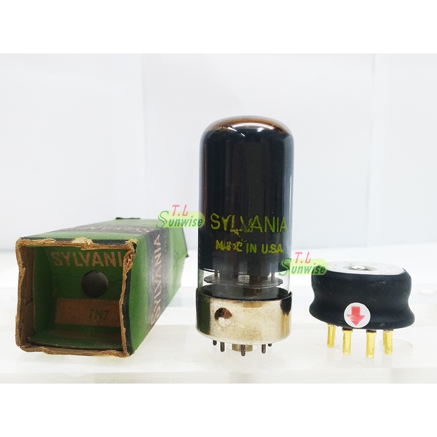 可取代 6SN7 ︽NO:6286 美國 SYLVANIA 7N7 (NIB 真空管 附 ︽NO:9907 轉接座 一組 | 蝦皮購物
