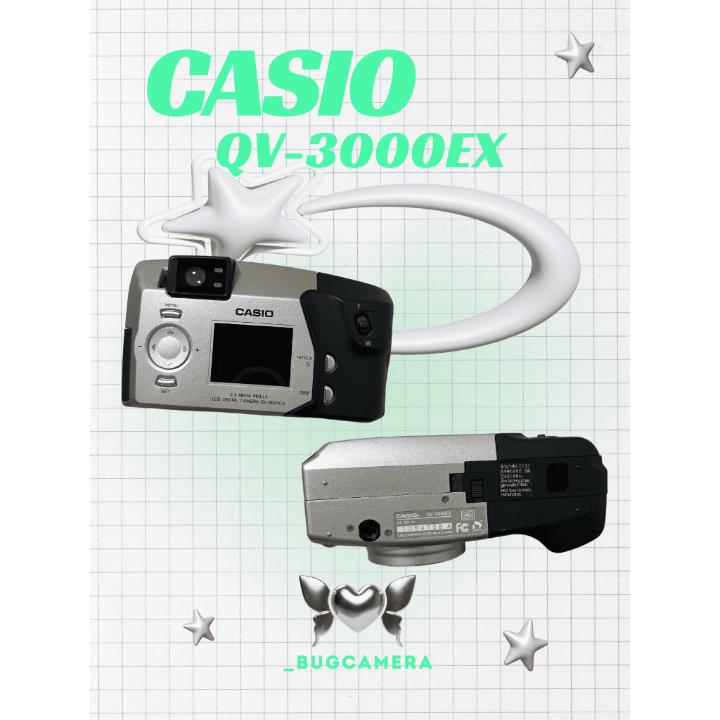 Casio QV-3000EX｜3.3 百萬像素｜3 倍變焦｜二手相機 | 蝦皮購物