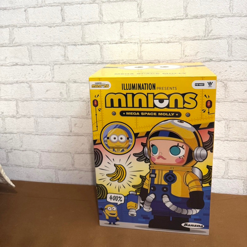 現貨 Pop Mart Mega Space Molly Minions 小小兵 400% 泡泡瑪特 公仔 | 蝦皮購物