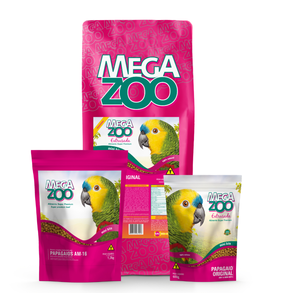AM16中大型鳥合成糧/MEGA ZOO/鸚鵡用品相關-雜貨舖 | 蝦皮購物