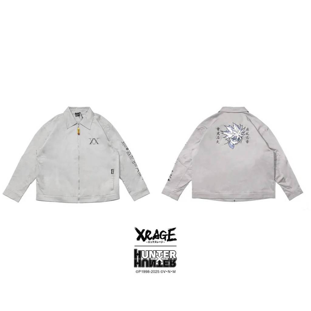 XRAGE HUNTER×HUNTER 獵人 奇犽刺繡工作外套 xrage | 蝦皮購物